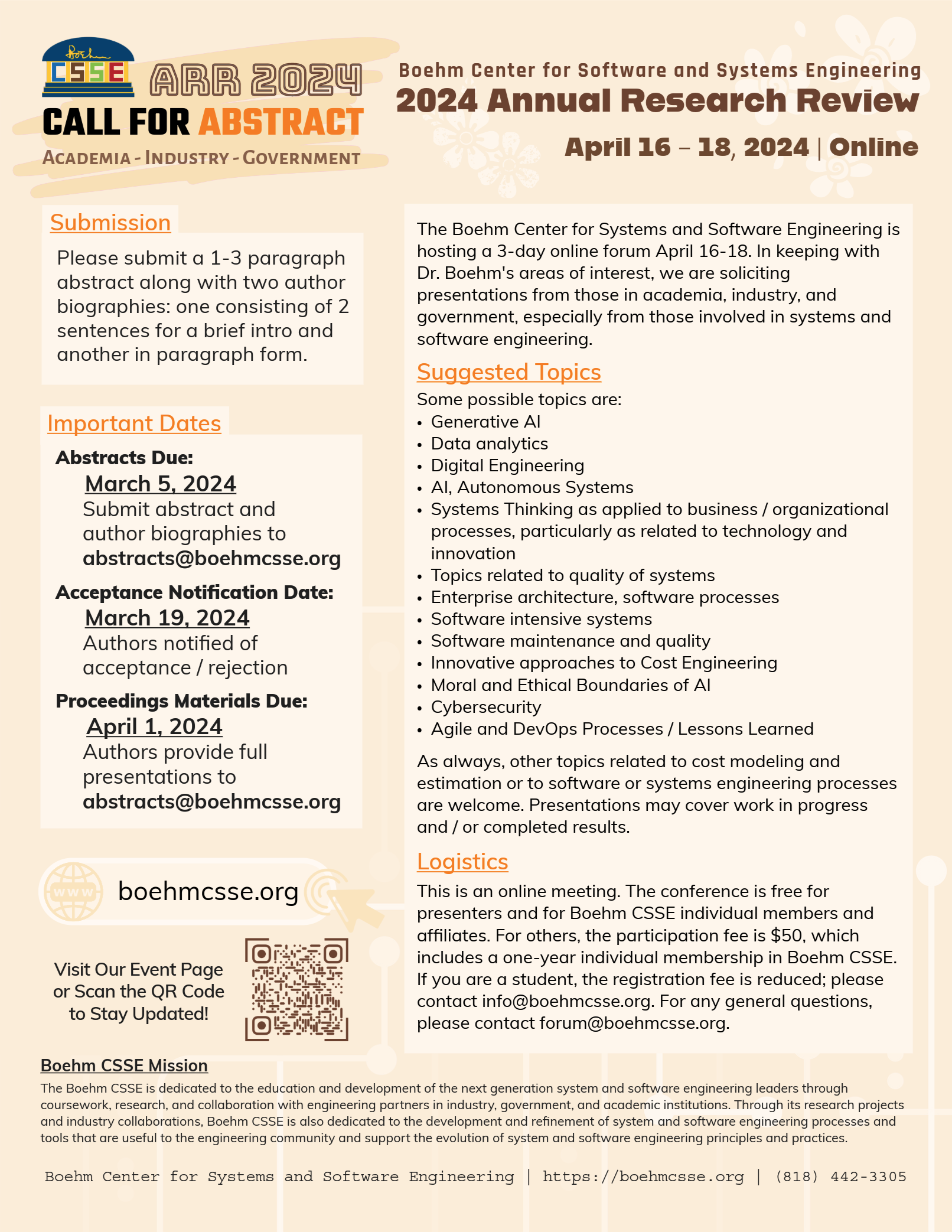 Annual Research Review 2024 – BOEHM CSSE