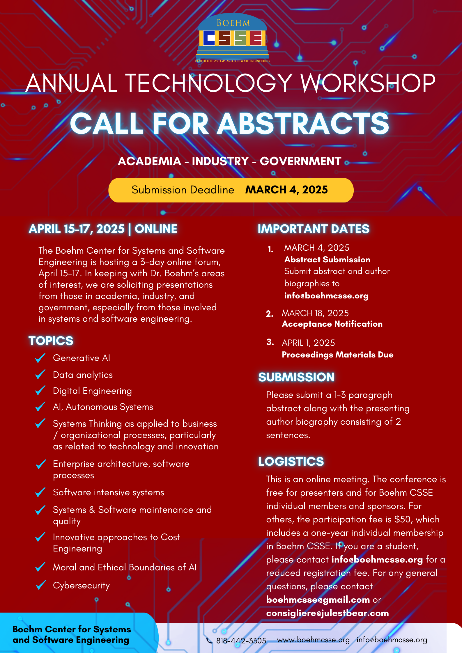 BOEHM CSSE – Center for Systems and Software Engineering